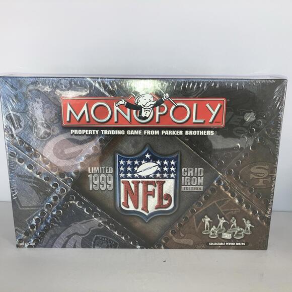 Parker Brothers | Games | Vintage Monopoly Nfl Football Grid Iron ...